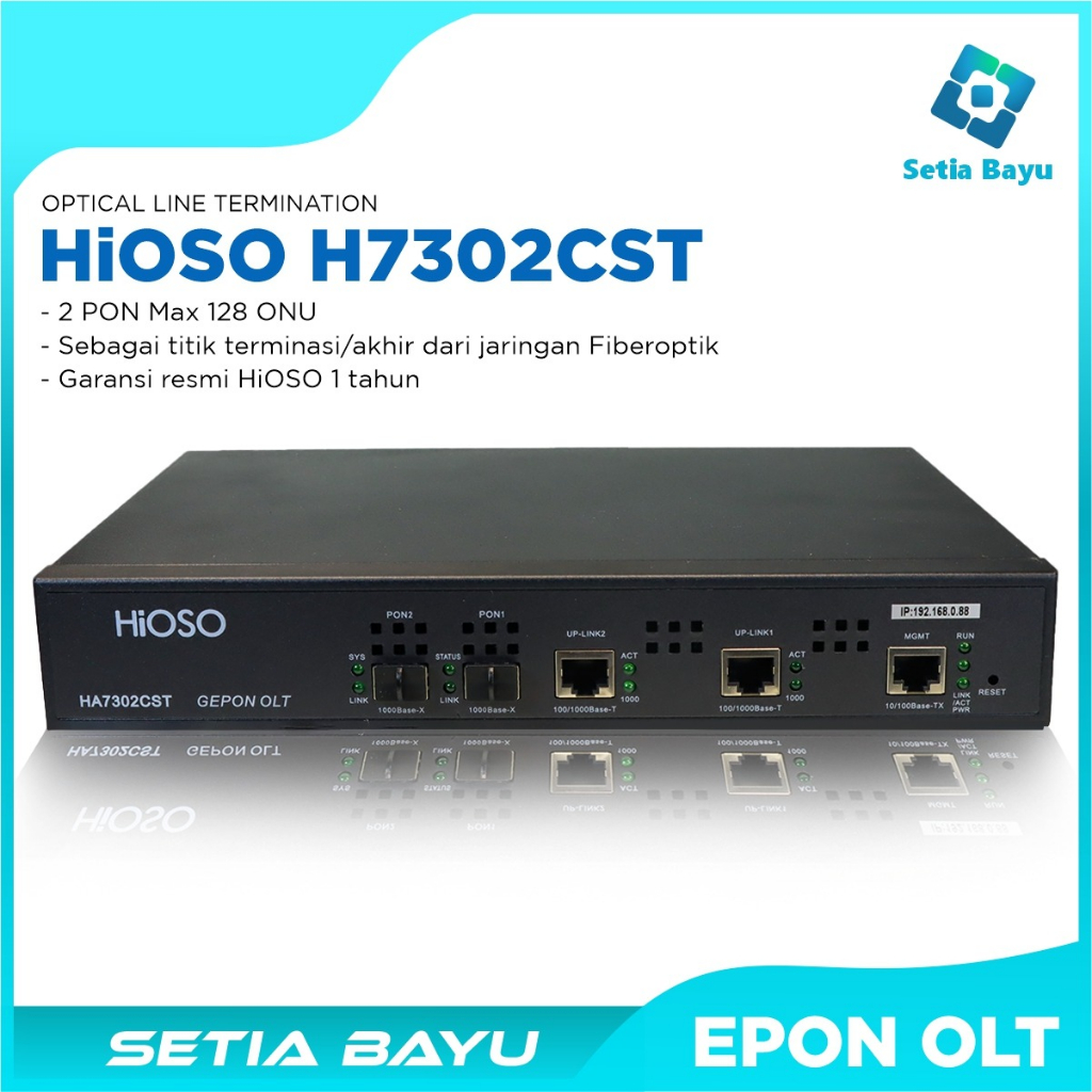 Jual HIOSO EPON OLT HA7302CST SFP 7DB SFP 8DB SFP 9DB | Shopee Indonesia