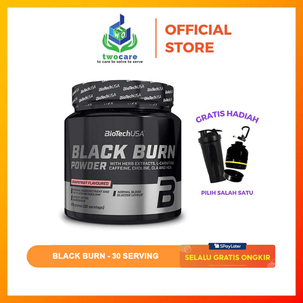 Jual Biotech USA Black Burn Powder 210gr 30 Servings Fat Burner ...