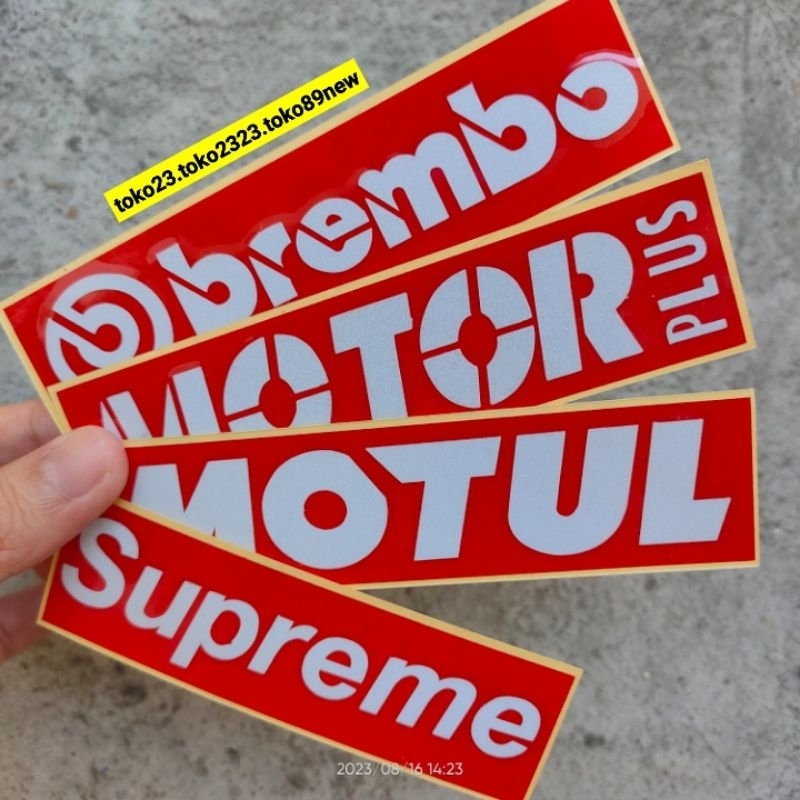 Jual stiker cutting supreme brembo motul sticker motor racing | Shopee Indonesia