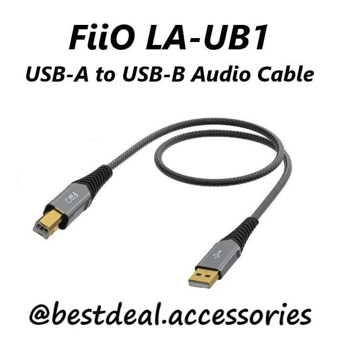 Jual FiiO LA-UB1 USB-A to USB-B HiFi Audio Cable | Shopee Indonesia