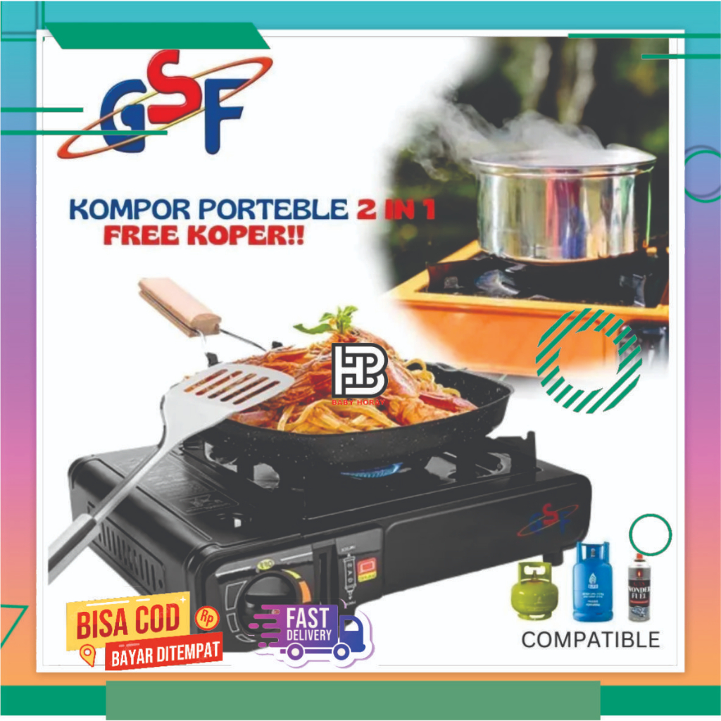 Jual kompor gas portable gsf 3616 kompor portable gsf kompor camping ...