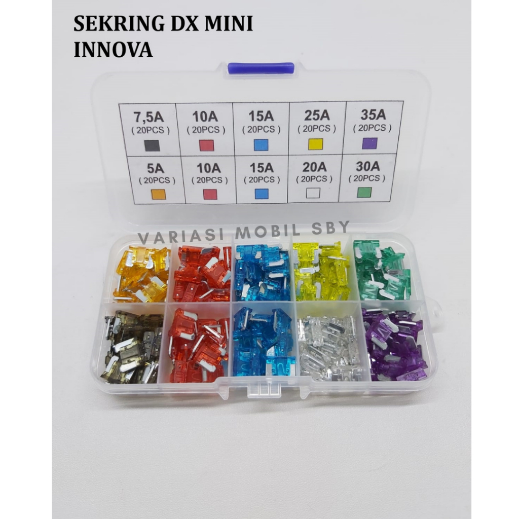 Jual (200PCS) Sekring Tancap Kecil mini - Fuse Sikring Motor Tancap ...