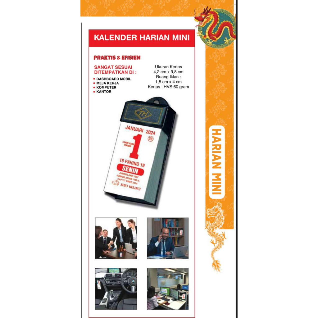 Jual kalender harian mini buat di mobil 2024 | Shopee Indonesia