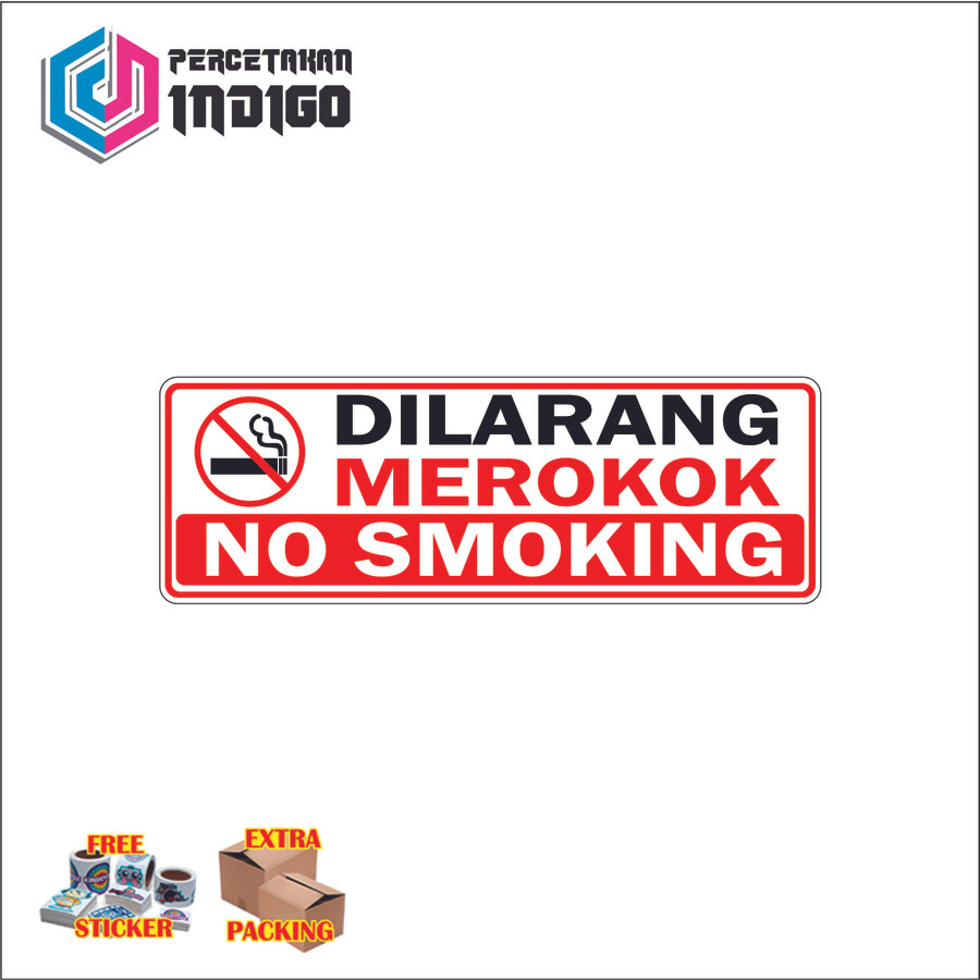 Jual plat alumunium rambu dilarang merokok no smoking | Shopee Indonesia