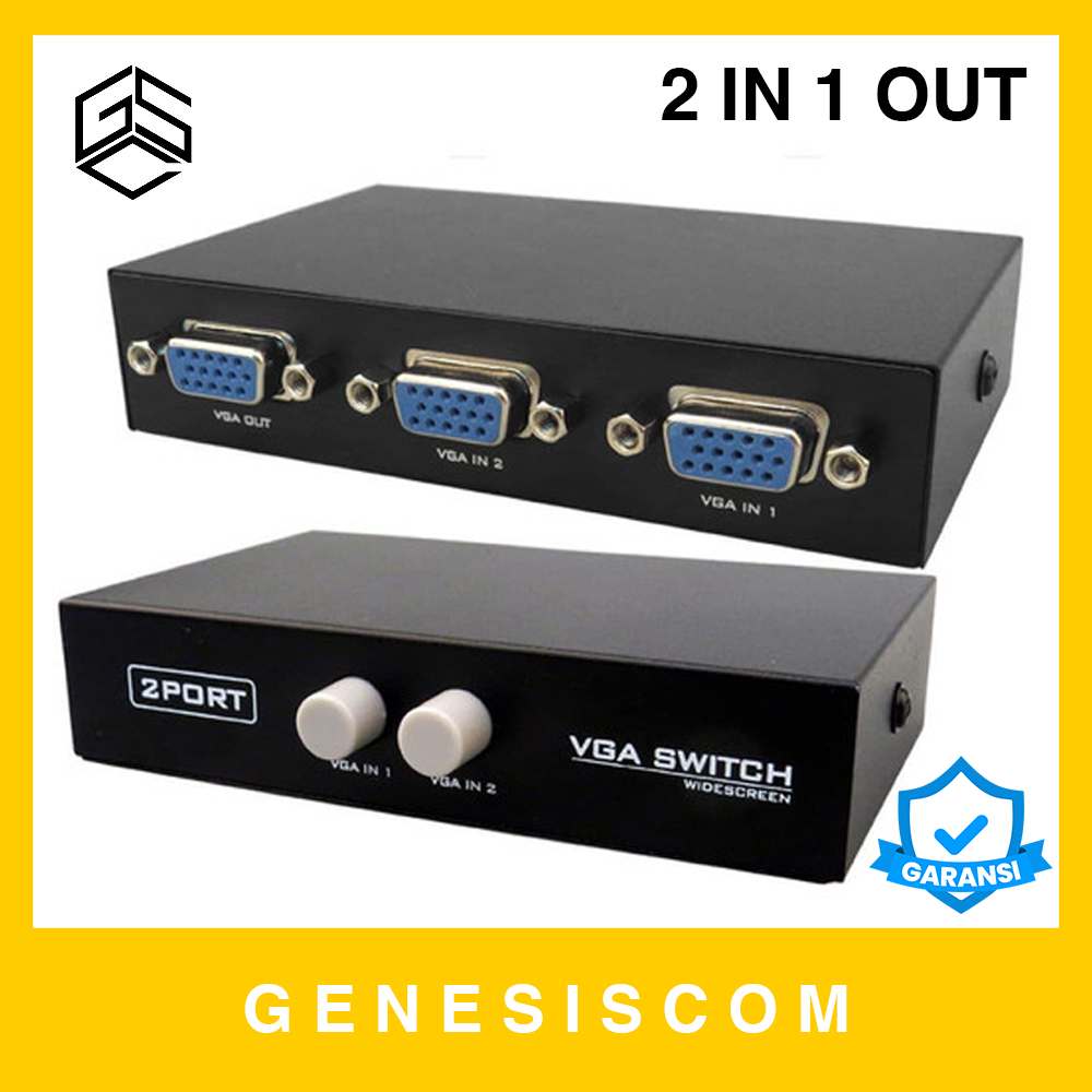 Jual VGA Switcher 2 Port NYK 2 Input 1 Output - Splitter Switch Split ...