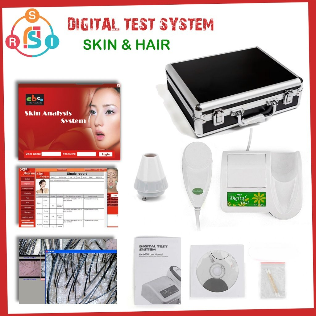 Jual DIGITAL TEST SYSTEM / SKIN ANALYZER EH900U / ALAT ANALISA KULIT ...