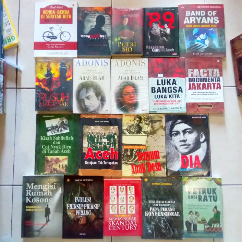 Jual OBRAL MURAH BUKU ORIGINAL / BUKU SEJARAH / NOVEL SEJARAH / BIOGRAFI TOKOH / TAN MALAKA ...