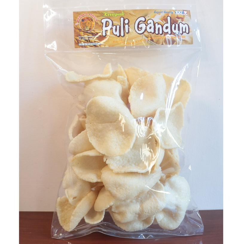 Jual KERUPUK PULI GANDUM KEPALA SINGA | CAMILAN OLEH OLEH SURABAYA ...