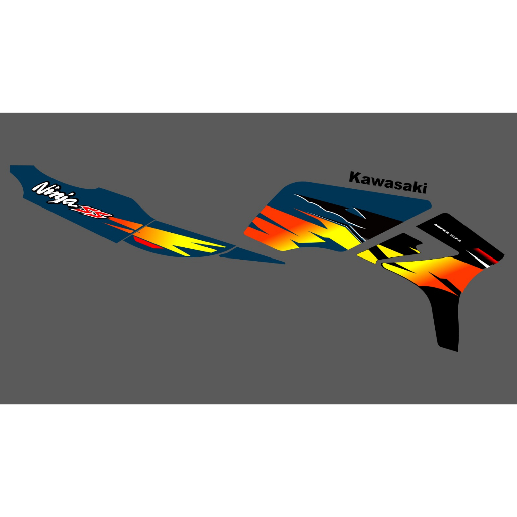 Jual STRIPING/STICKER TRANSPARAN NINJA SS MOTIF API | Shopee Indonesia