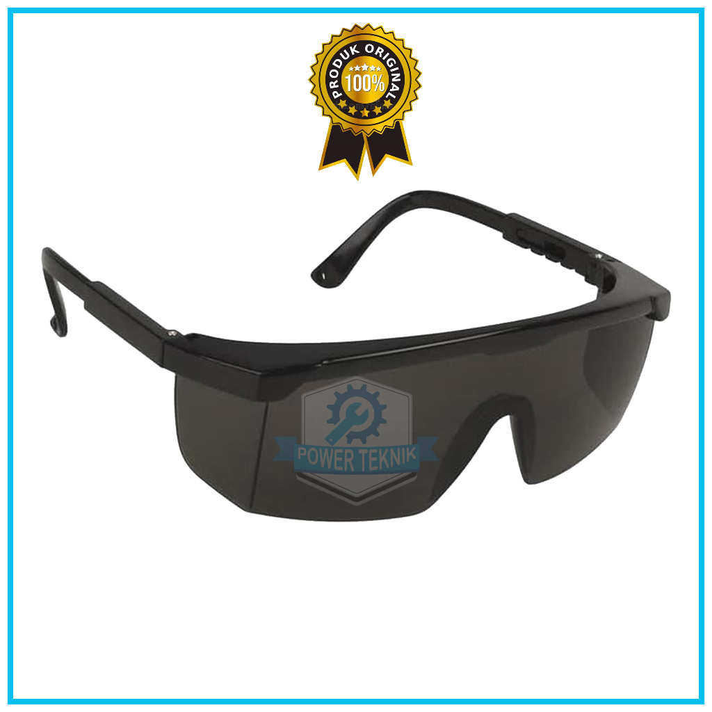 Jual Kacamata Las KOTAK Hitam Transparan Safety Glasses / Perlengkapan ...