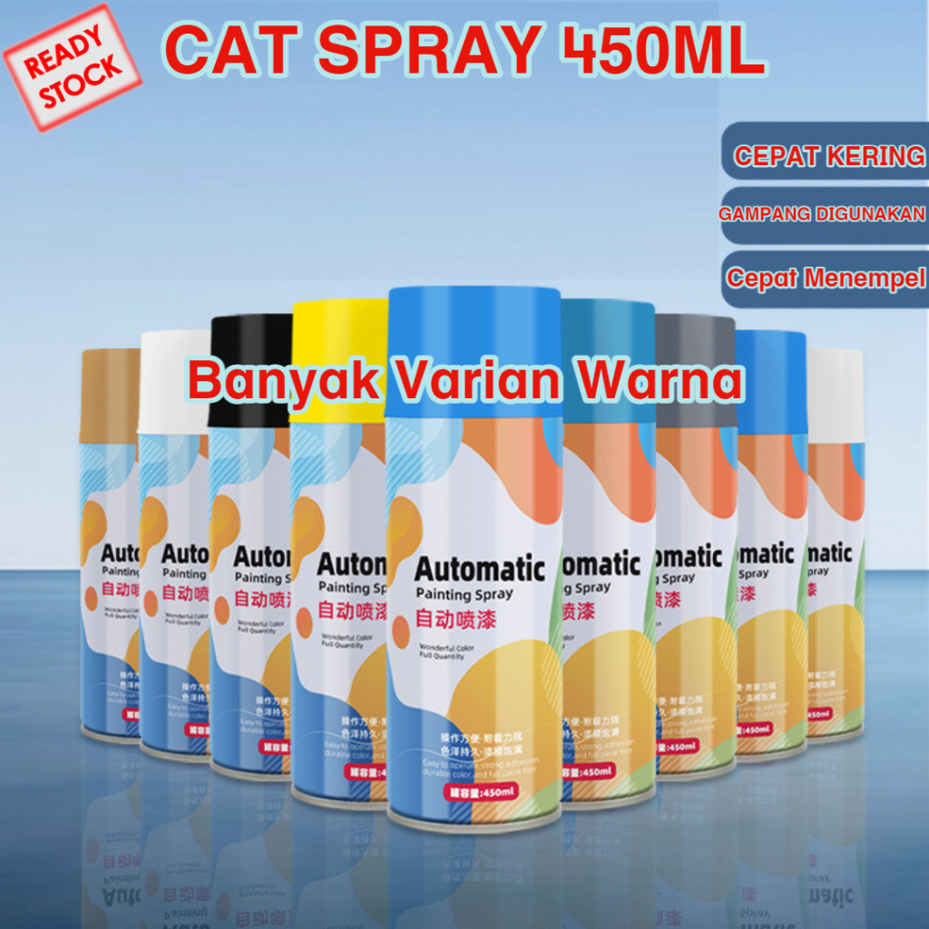 Jual BB7 - [450ML] Painting Spray Automatic Cat Spray Semprot Warna ...