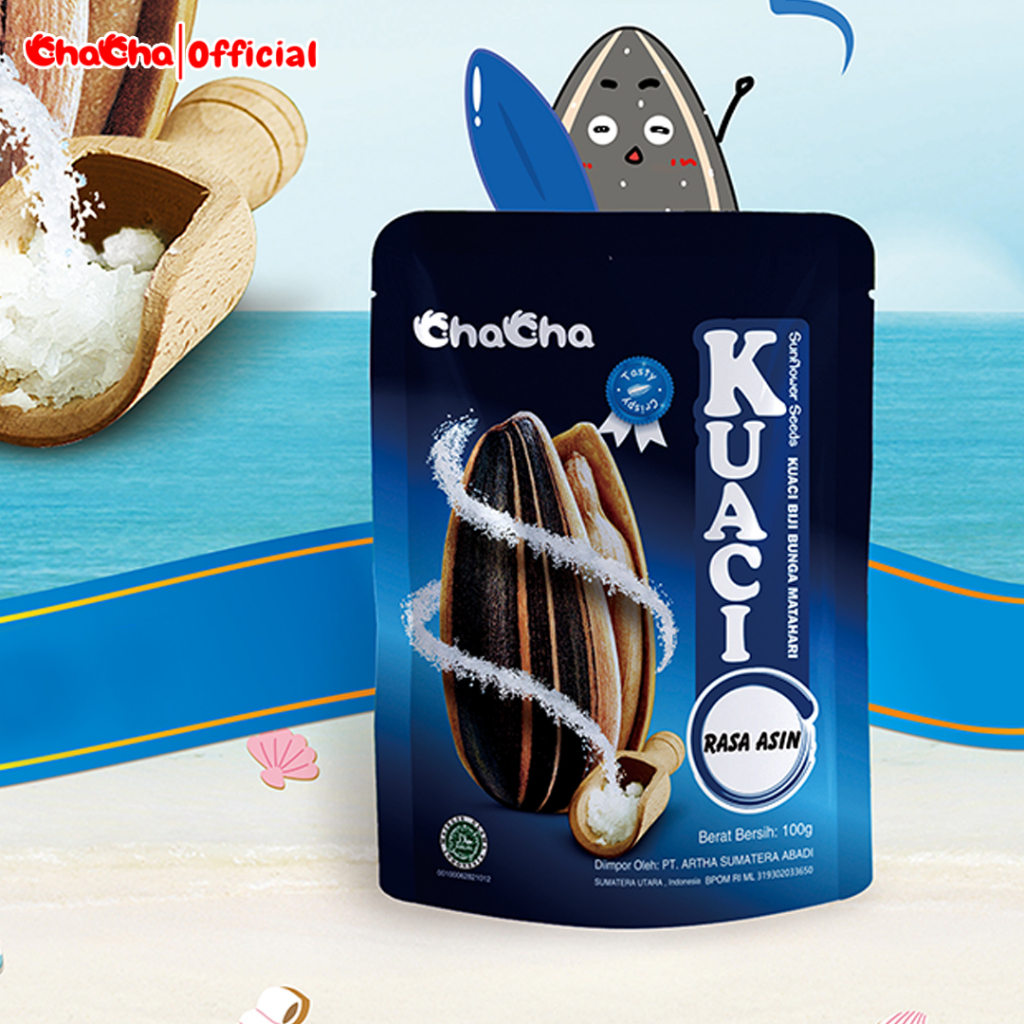 Jual CHACHA Kuaci Rasa Asin 100 Gram - Snack Kuaci Biji Bunga Matahari ...