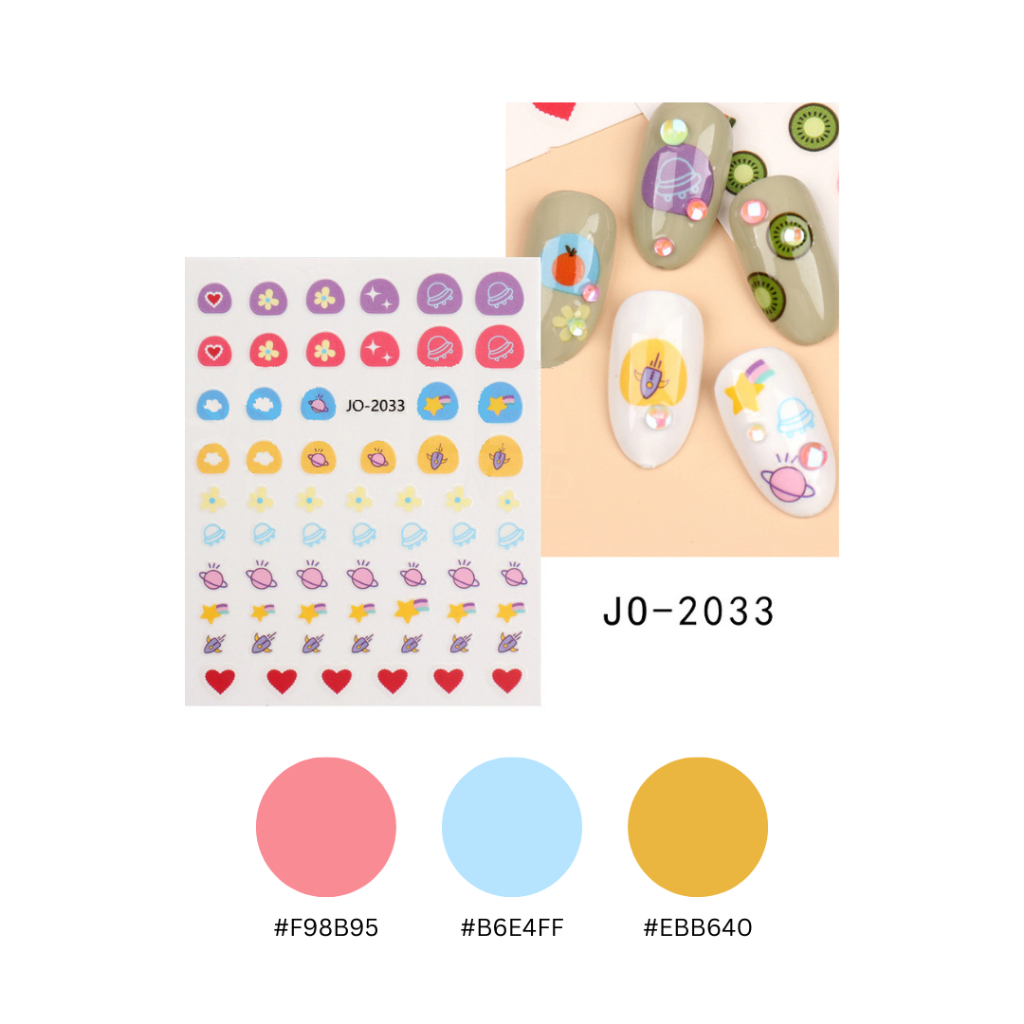 Jual MSY STIKER KUKU MOTIF ANIMALS/STICKER NAIL ART DESAIN RANDOM/BUAH ...