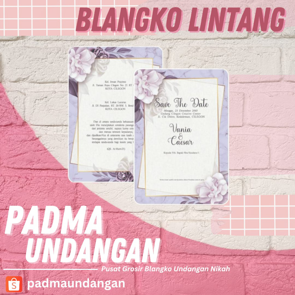 Jual Blangko Undangan Lintang 87 | Pusat Grosir Blangko | Padma ...