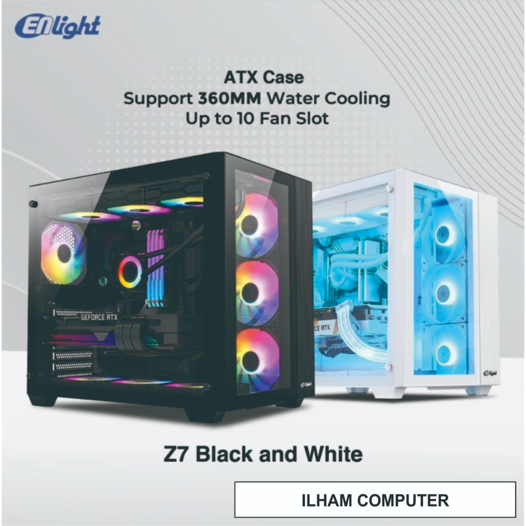 Jual CASING GAMING Enlight Z7 - ATX Gaming Case Support 360mm ...