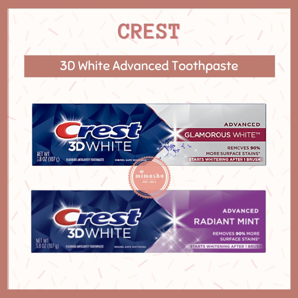 Jual Crest 3D White Whitening Toothpaste - Glamorous White Radiant Mint ...