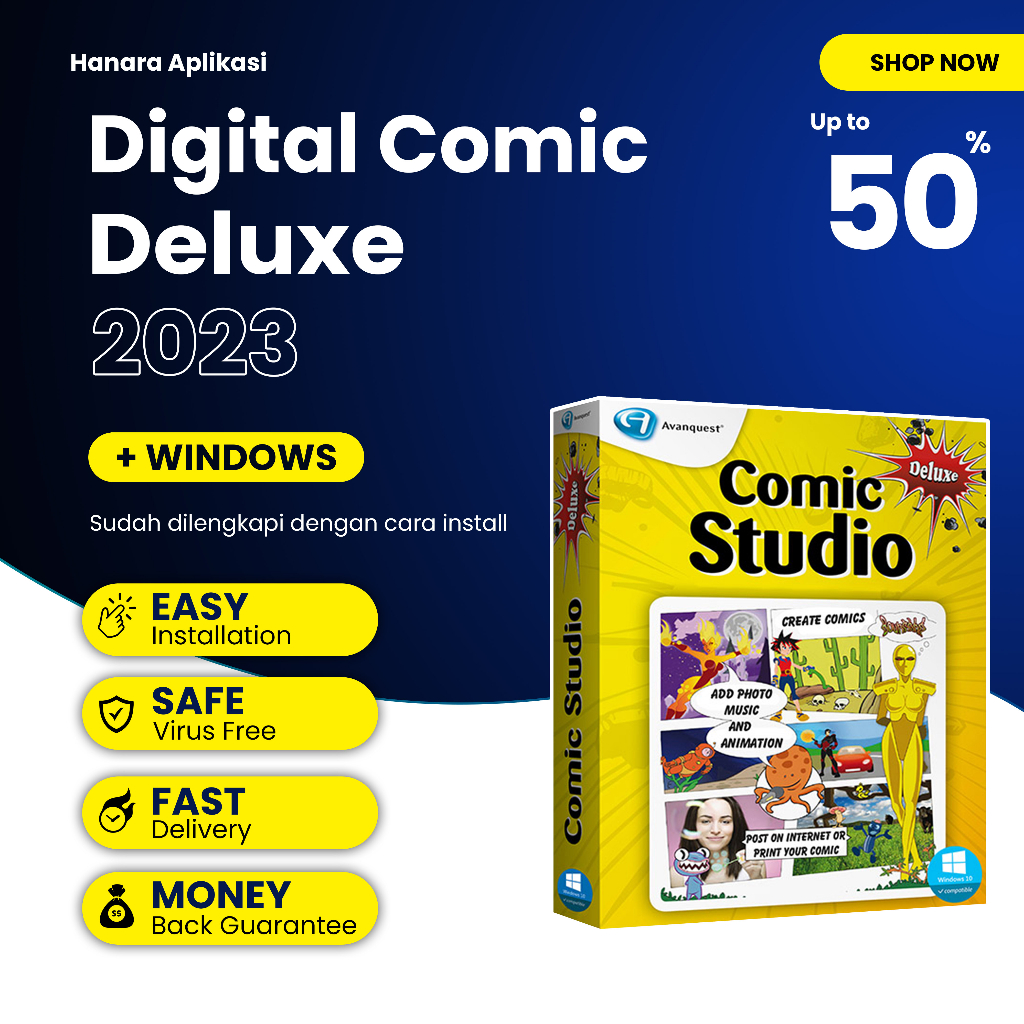 Jual Digital Comic Studio Deluxe Create and animate own comic strips ...
