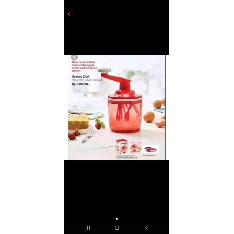 Jual speedy chef tupperware | Shopee Indonesia