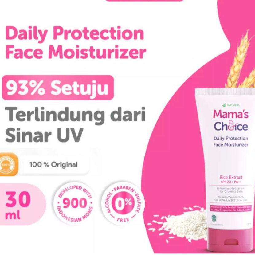 Jual Mama's Choice Daily Protection Face Moisturizer SPF 20 PA++ ...