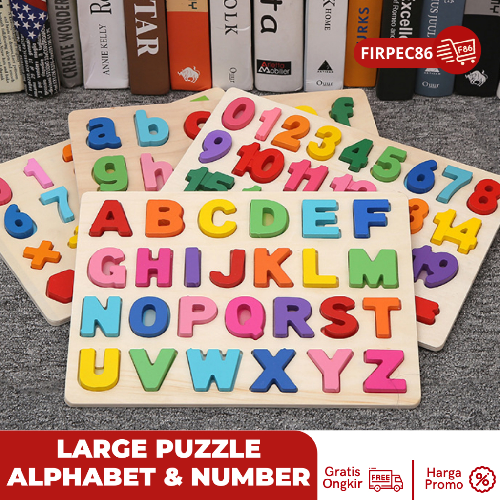 Jual Mainan Puzzle ABC Dan Angka Timbul Jumbo / Mainan Edukasi Anak ...
