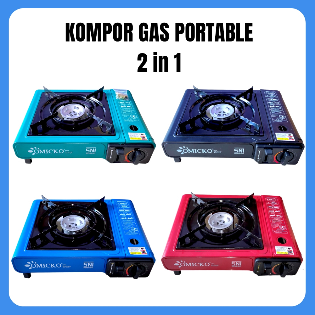 Jual Kompor Gas Portable 1 Tungku 2 in 1 / Kompor Portable Murah ...