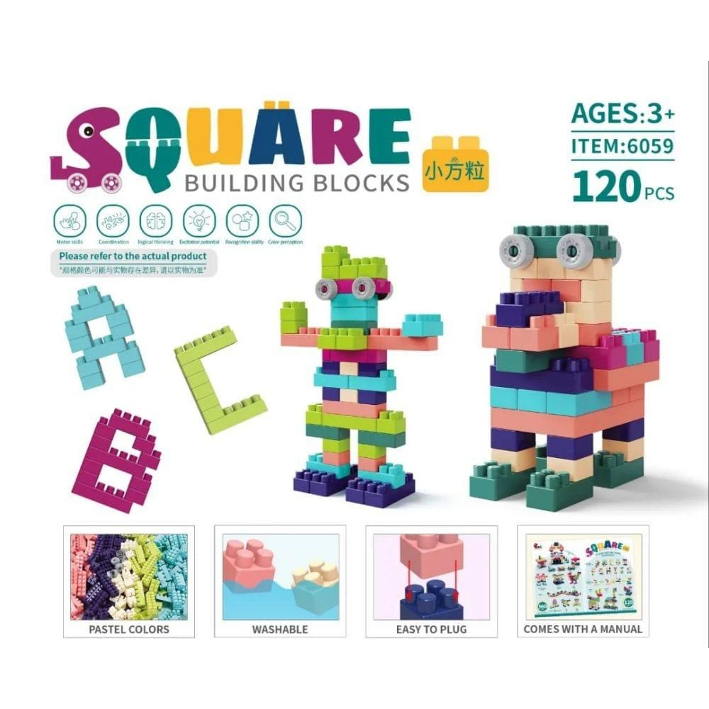 Jual DIY BRICK BLOCK SQUARE 120 PCS (Seperti di K*V) | Shopee Indonesia