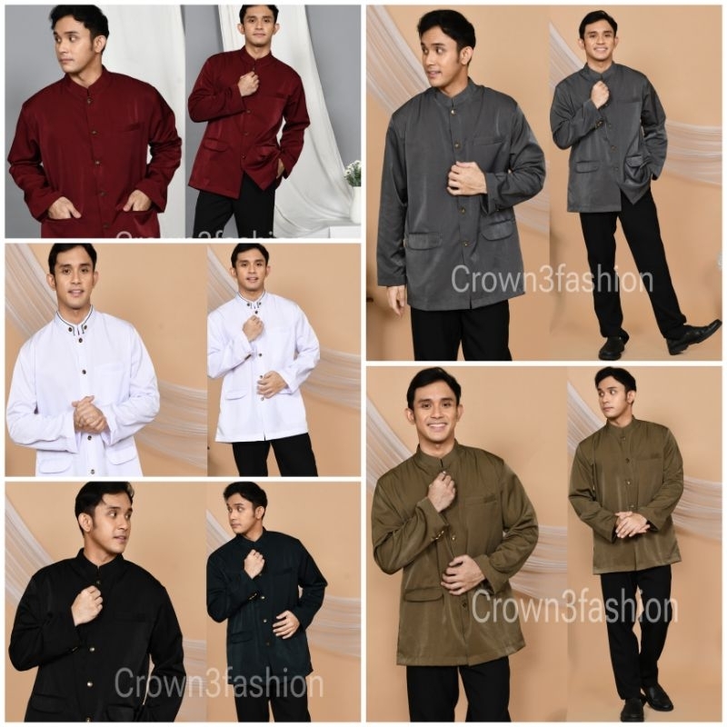 Jual JASKO PRIA DEWASA JAS KOKO KERAH MANDARIN TERBARU JAS ADAT MELAYU ...