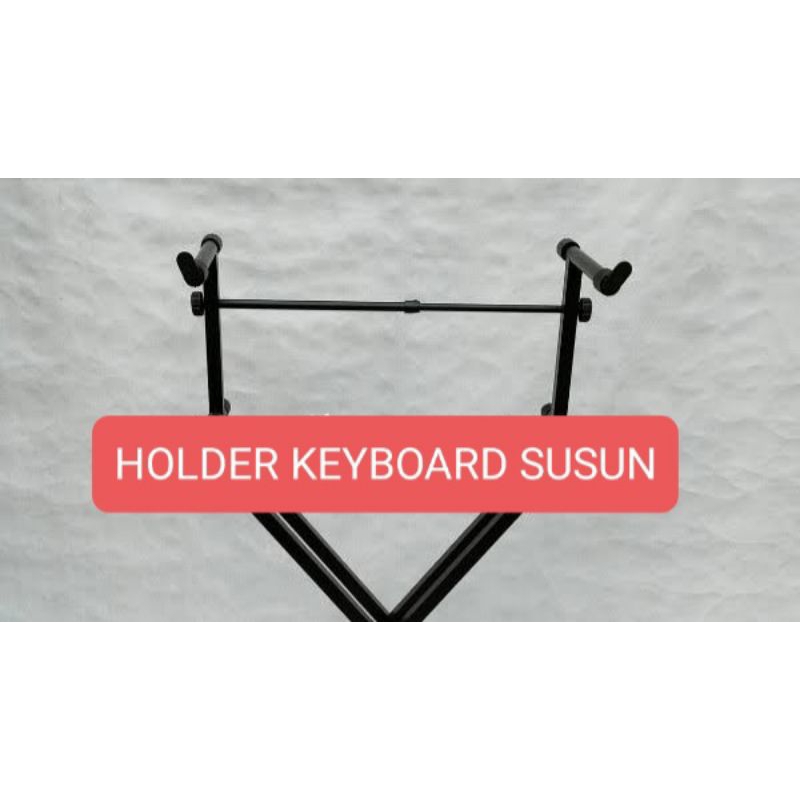 Jual STAND KEYBOARD SUSUN DOBEL 2 TINGKAT STAND KEYBOARD DUA SUSUN ...
