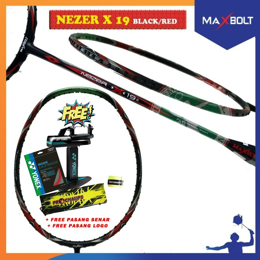 Jual Maxbolt Nezer X 19 Raket Badminton Original | Shopee Indonesia