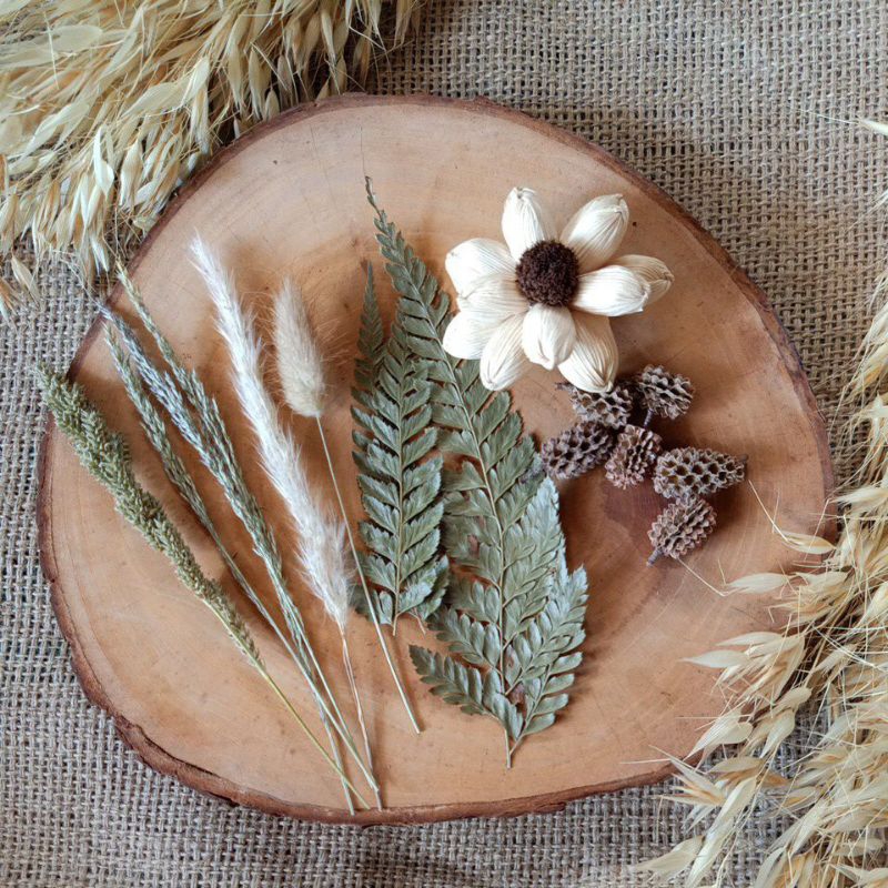 Jual PAKET BUNGA KERING PLASTIK IRIT bahan mahar rustic rumput kering ...