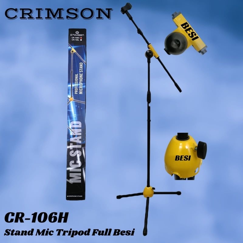 Jual Stand Mic Tripod Full Besi CR - 106H | Shopee Indonesia