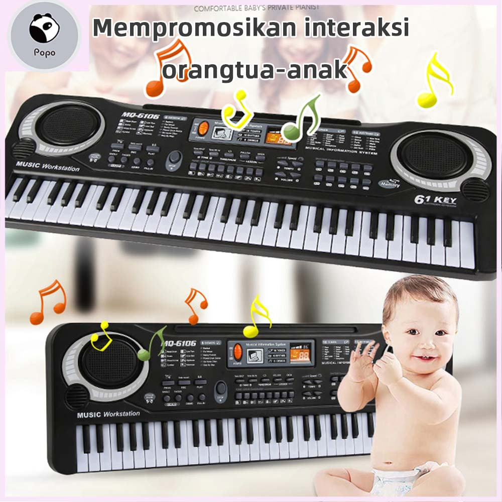 Jual Mainan Piano Anak Elektronik 61 Keys Digital Elektronik Piano ...