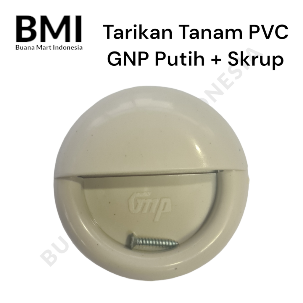 Jual Tarikan Tanam PVC Bulat GNP Putih | Tarikan Pintu Kamar Mandi (1PC ...