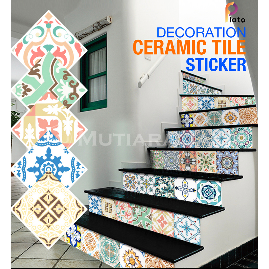 Jual PLATO Stiker Lantai Sticker Tegel Keramik Tembok Dinding Motif ...