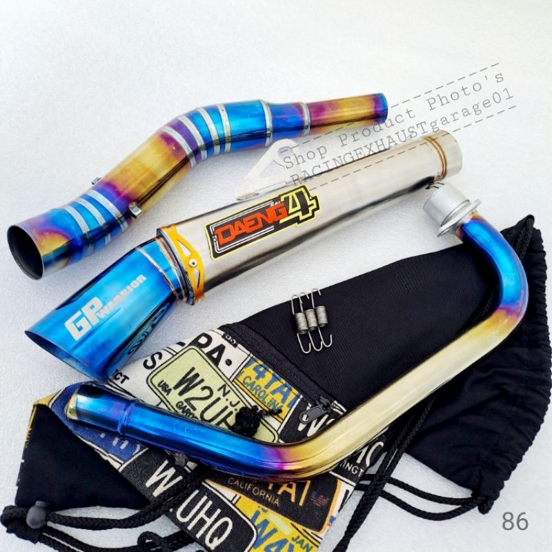 Jual Exhaust pipe Daeng sai4 Conical Open pipe TMX 125,155/ Raider 150 ...