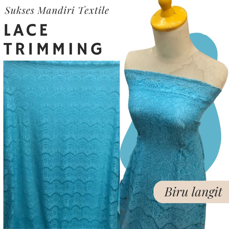 Jual Brokat Lace trimming/ Lace pinggiran/ Lace renda trimming Renda ...
