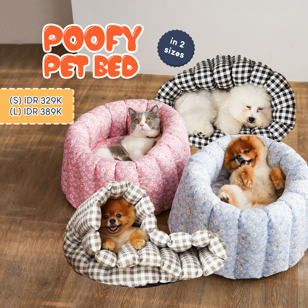 Jual Pawlovin - Kasur Anjing & Kucing Poofy Pet Bed | Shopee Indonesia