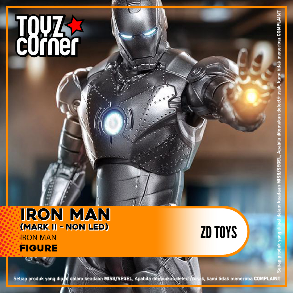 Jual Toyz Corner - ZD Toys 1/10 Scale Figure Iron Man Mark 2 | Shopee ...