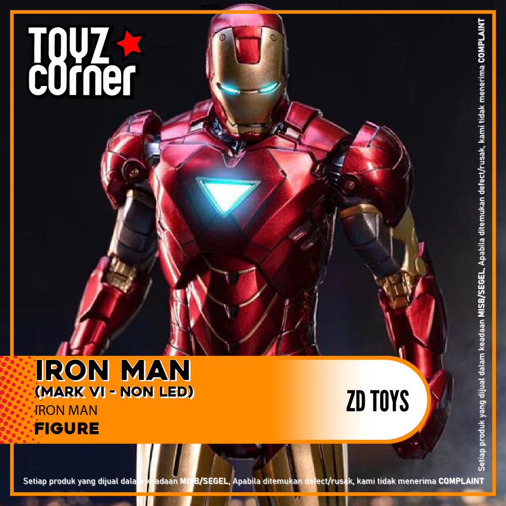 Jual Toyz Corner - ZD Toys 1/10 Scale Figure Iron Man Mark VI | Shopee ...