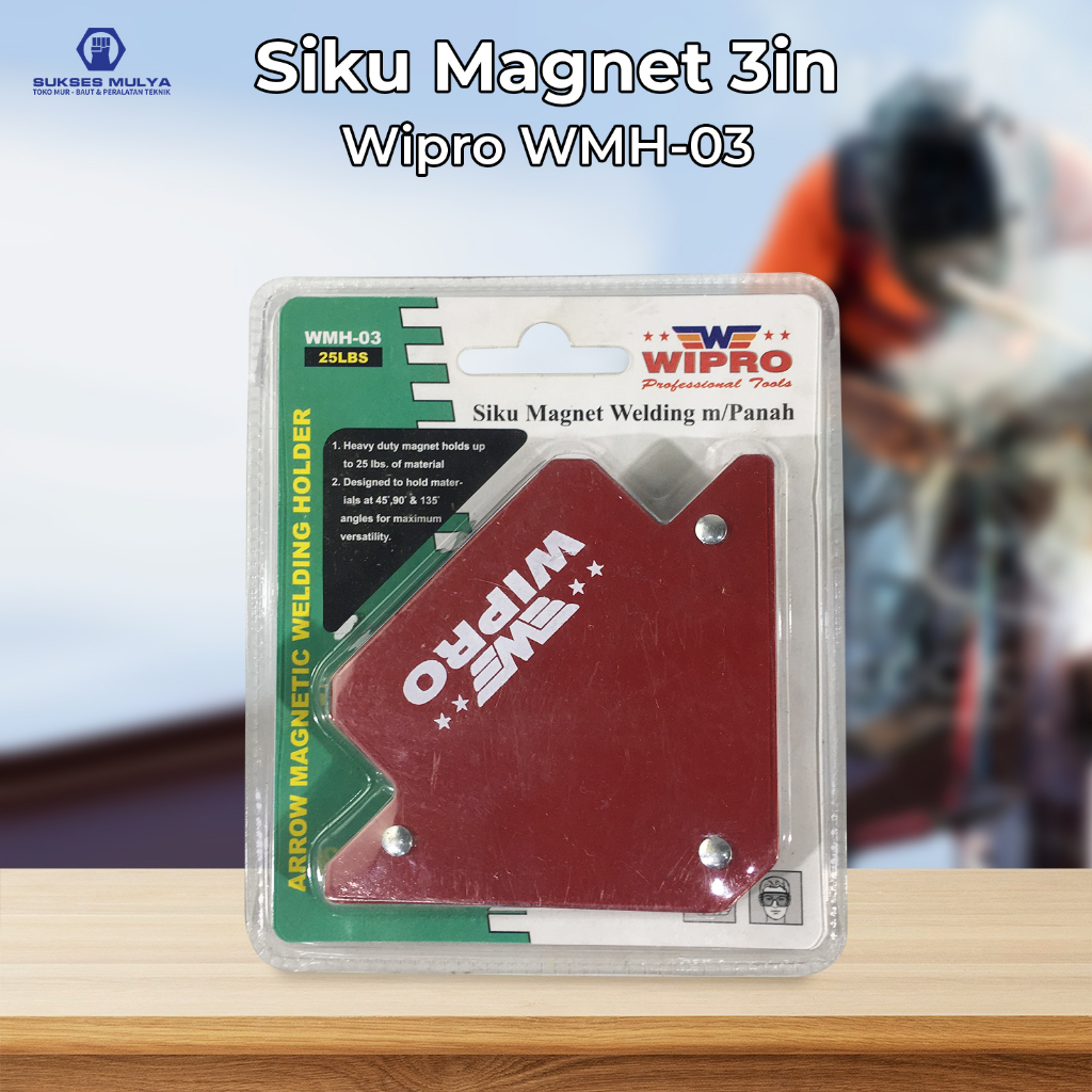 Jual WIPRO Siku magnet 3 inch Magnet las heavy duty Siku Maknet ...