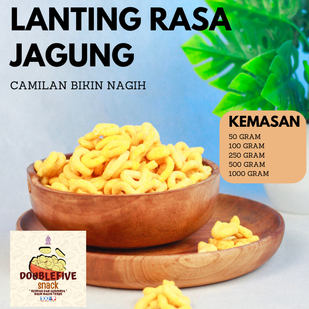 Jual Makanan Ringan Klanting Lanting Singkong Bumbu Jagung Balado ...