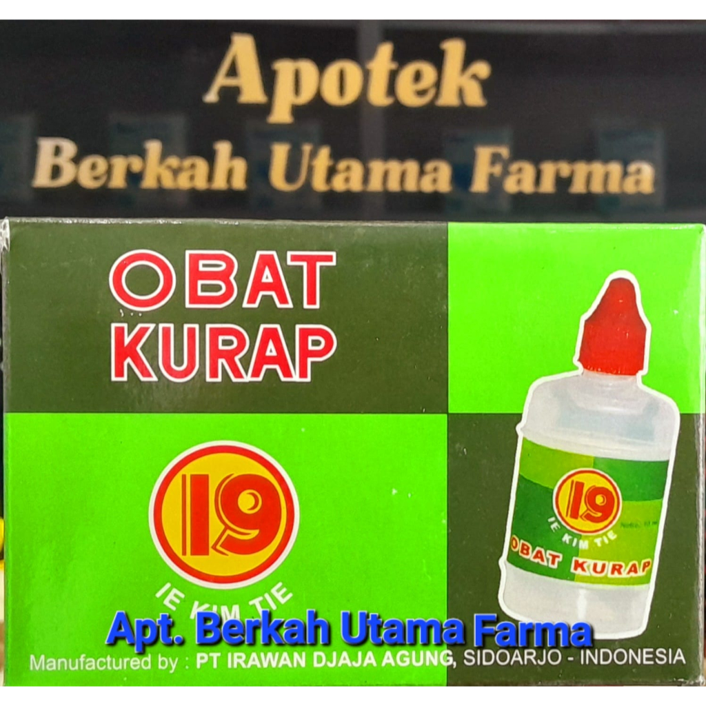 Jual Kurap Cair Cap 19 Ie Kim Tie Box isi 12 Botol | Shopee Indonesia