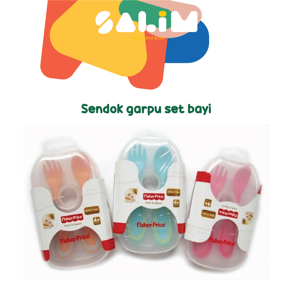 Jual Sendok garpu set bayi Fisher Price / NATUR / CHIC BABY | Shopee ...