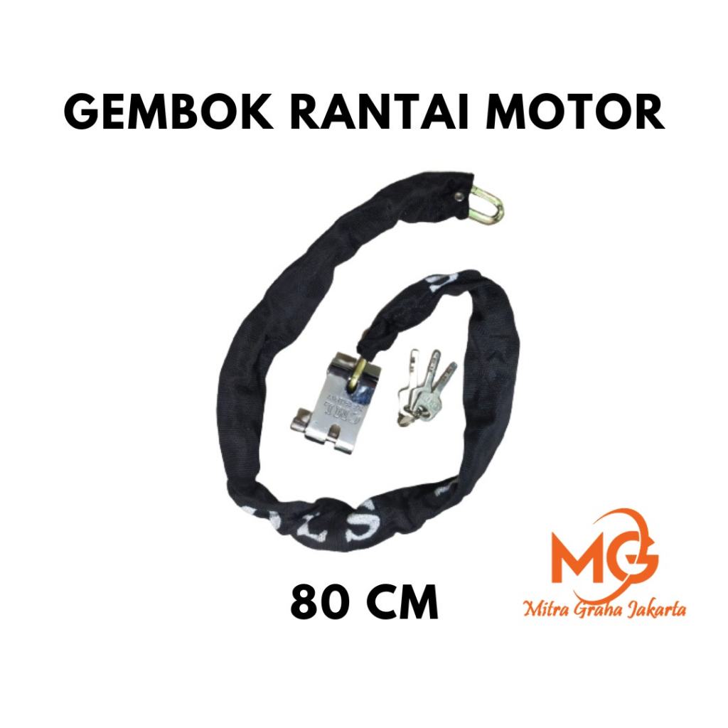 Jual GEMBOK RANTAI GUDANG PAGAR MOTOR 80CM BERKUALITAS MGJ | Shopee ...