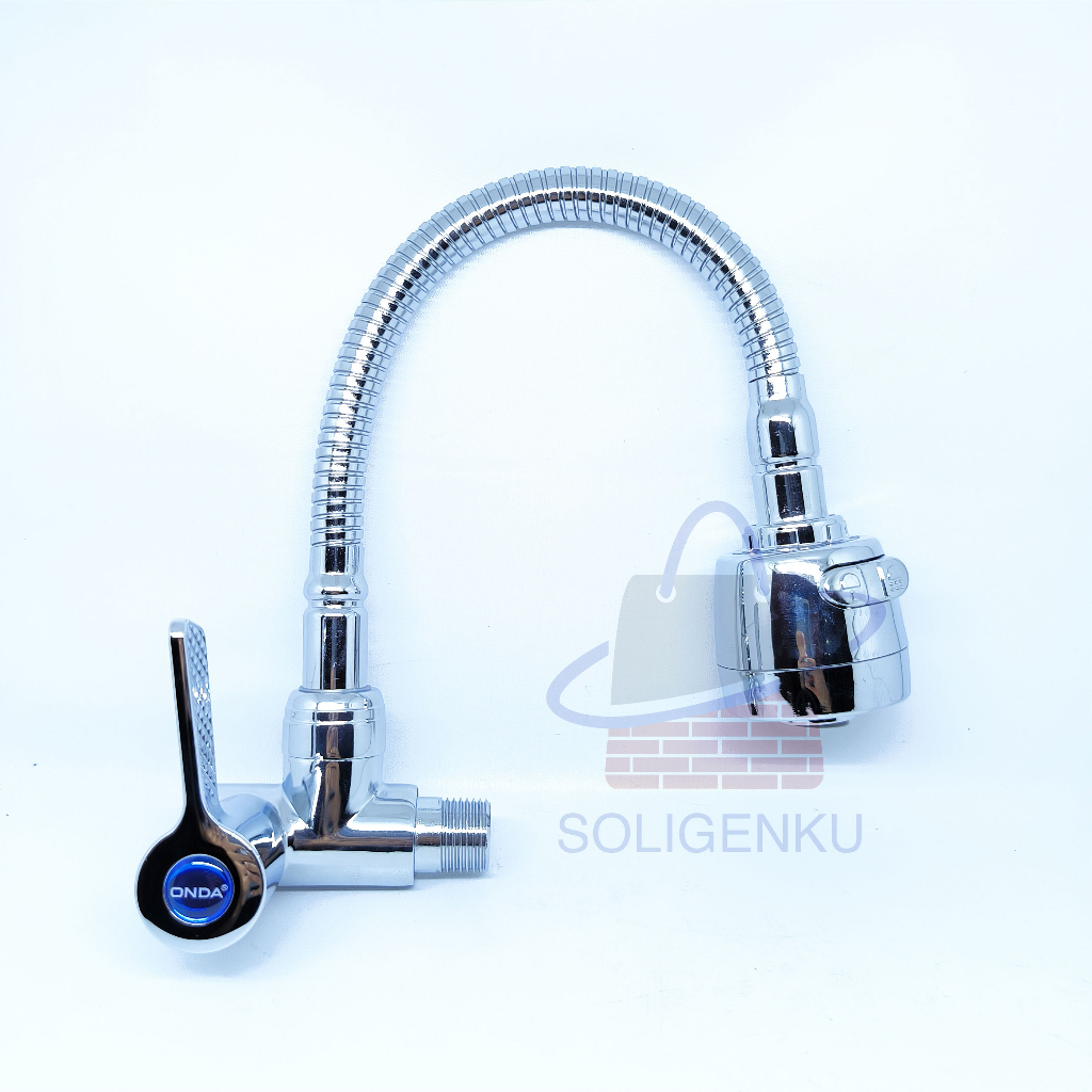 Jual ONDA Kran Dapur Cuci PIring Angsa Fleksibel V-TUL FLEXI TEMBOK | Shopee Indonesia