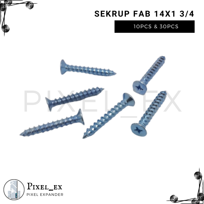 Jual Skrup Sekrup Kayu Self Tapping Screw Expander FAB 14x1 3/4 ...