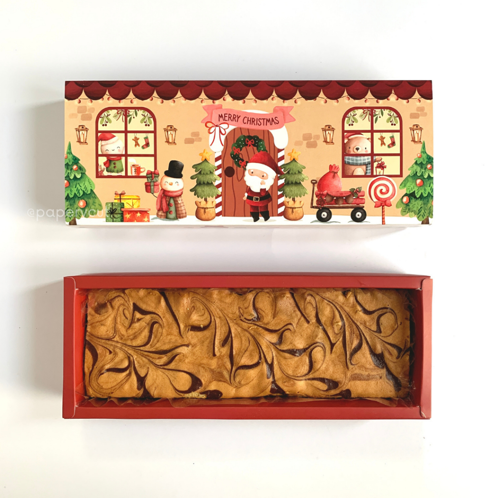 Jual Box Slide Kotak Packaging Kue Cookies Hampers Christmas Natal ...