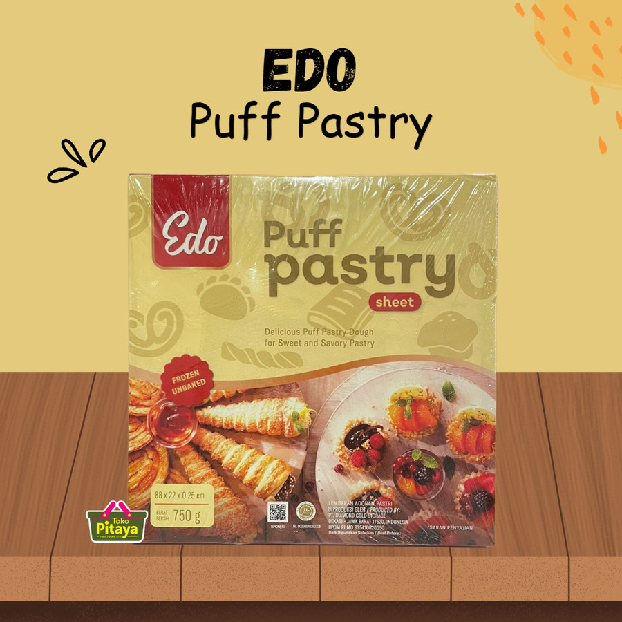 Jual Edo Puff Pastry Sheet - Kulit Pastry Zuppa Frozen Siap Pakai 750 ...