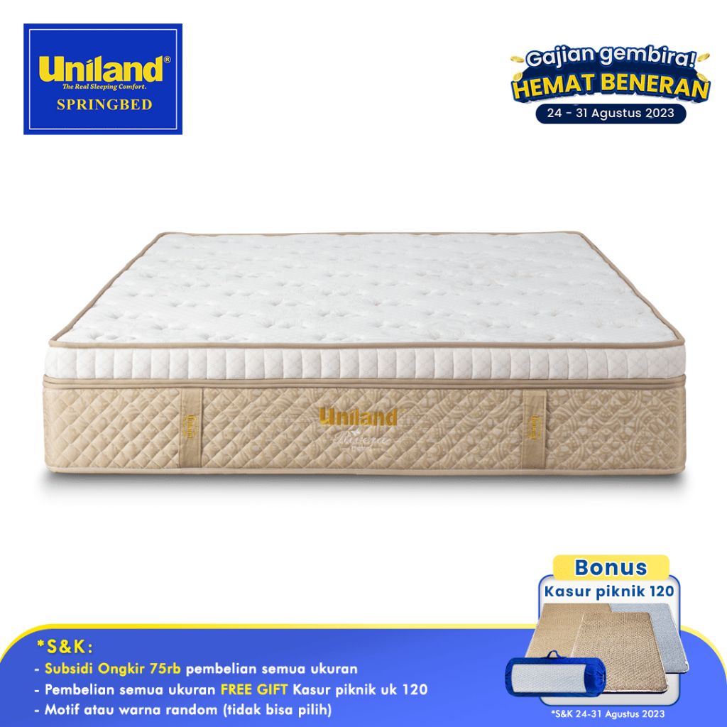 Jual Uniland Springbed Rivera Luxury Plushtop Latex Marylin Hanya Kasur ...
