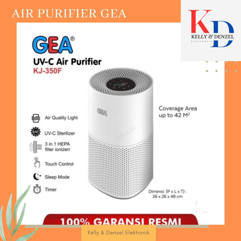 Jual GEA KJ-350F Uv-C Air Purifier Hepa Filter - KJ 350 F PEMBERSIH UDARA KJ350F | Shopee Indonesia